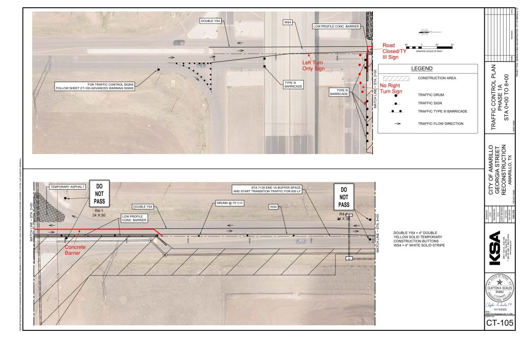 Georgia Street Reconstruction Project Continues - City of Amarillo